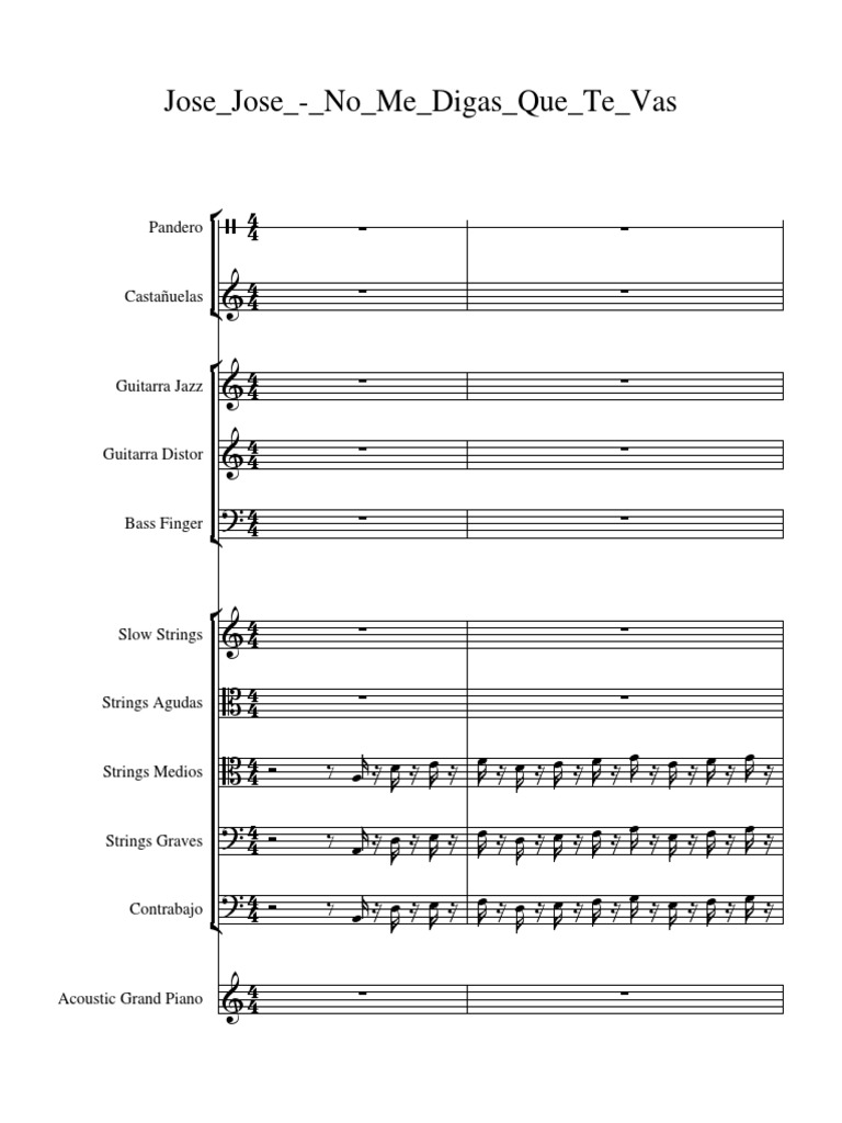 Jose Jose - No Me Digas Que Te Vas | PDF | Tamborileo | Tecnología musical