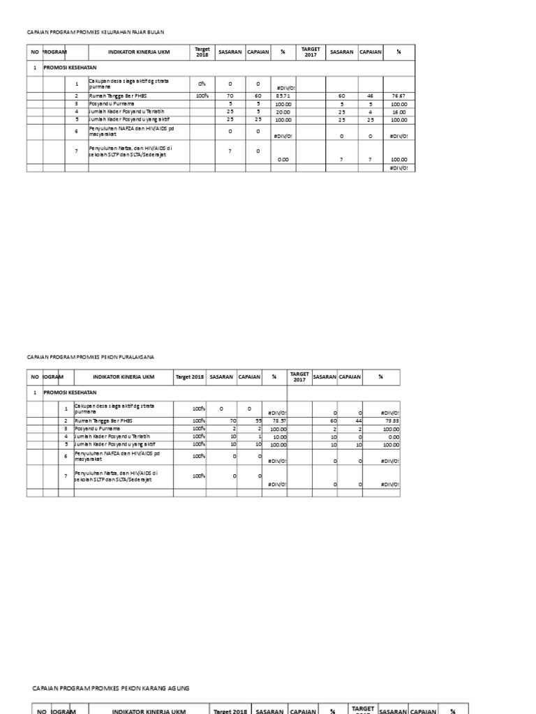 Capaian Promkes | PDF
