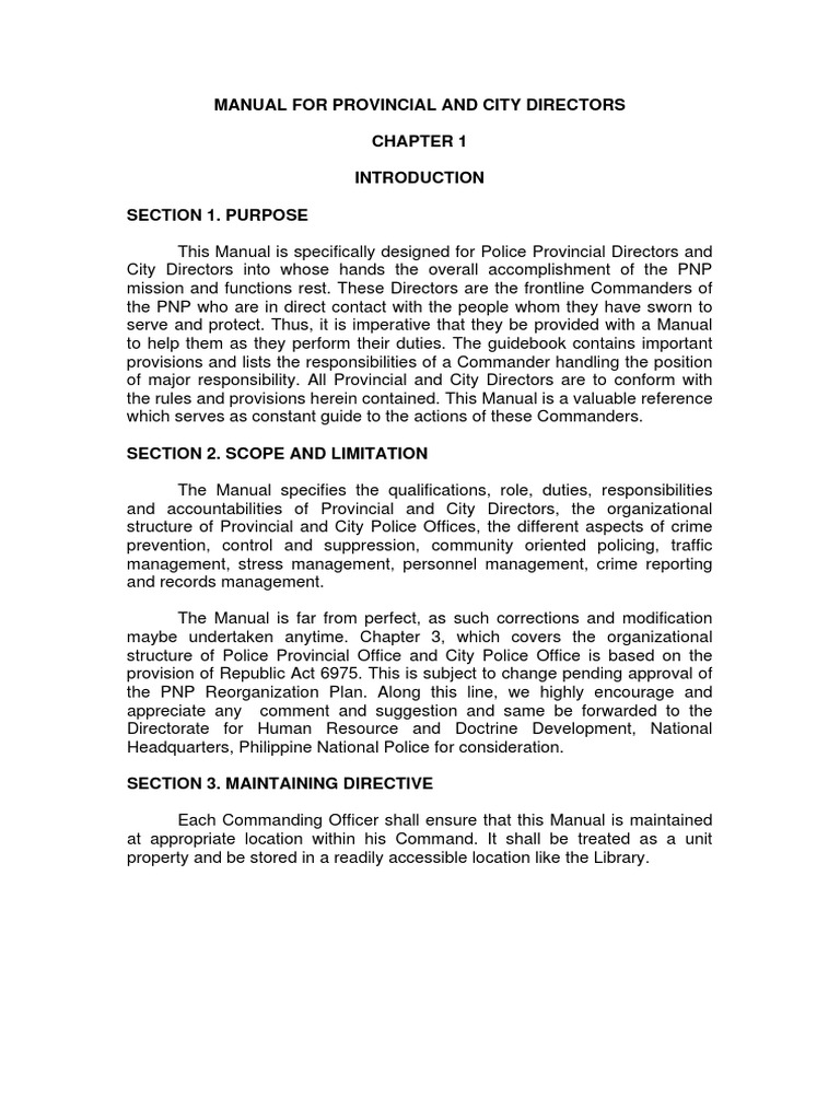 Pds Manual | PDF | Police Officer | Police