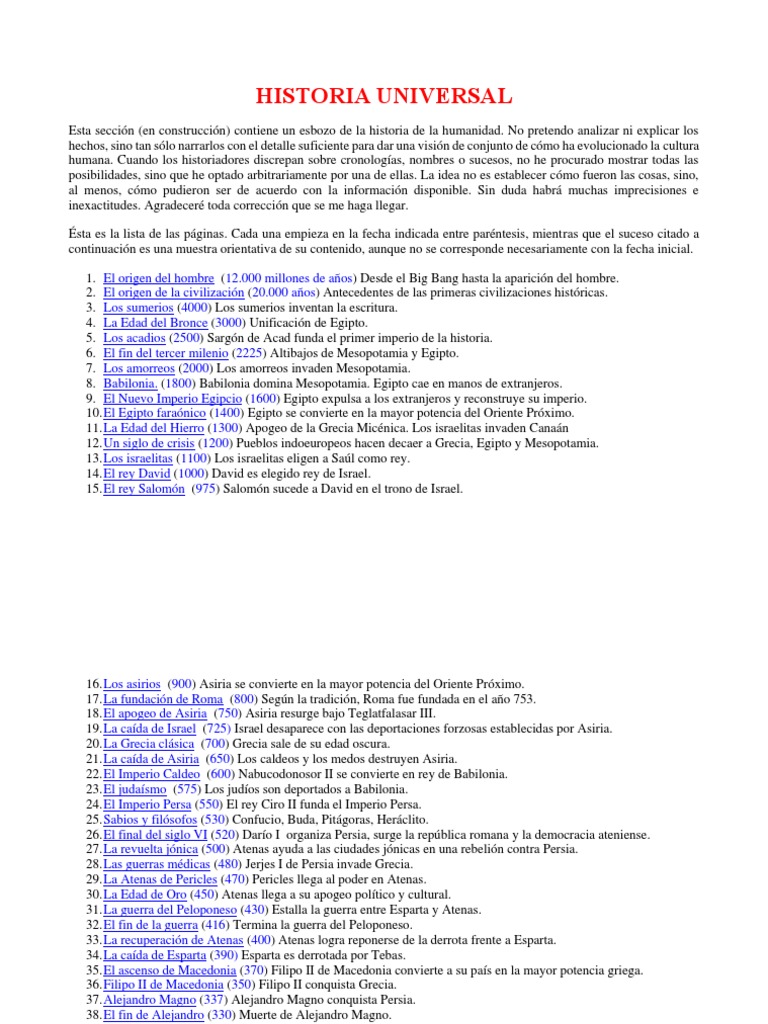 Historia Universal | PDF | Estrellas | Cruzadas