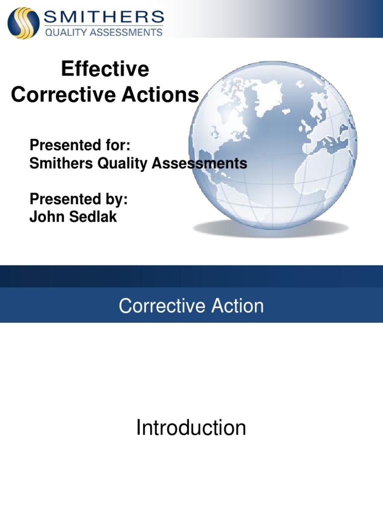 Effective Corrective Actions | PDF | Audit | Business