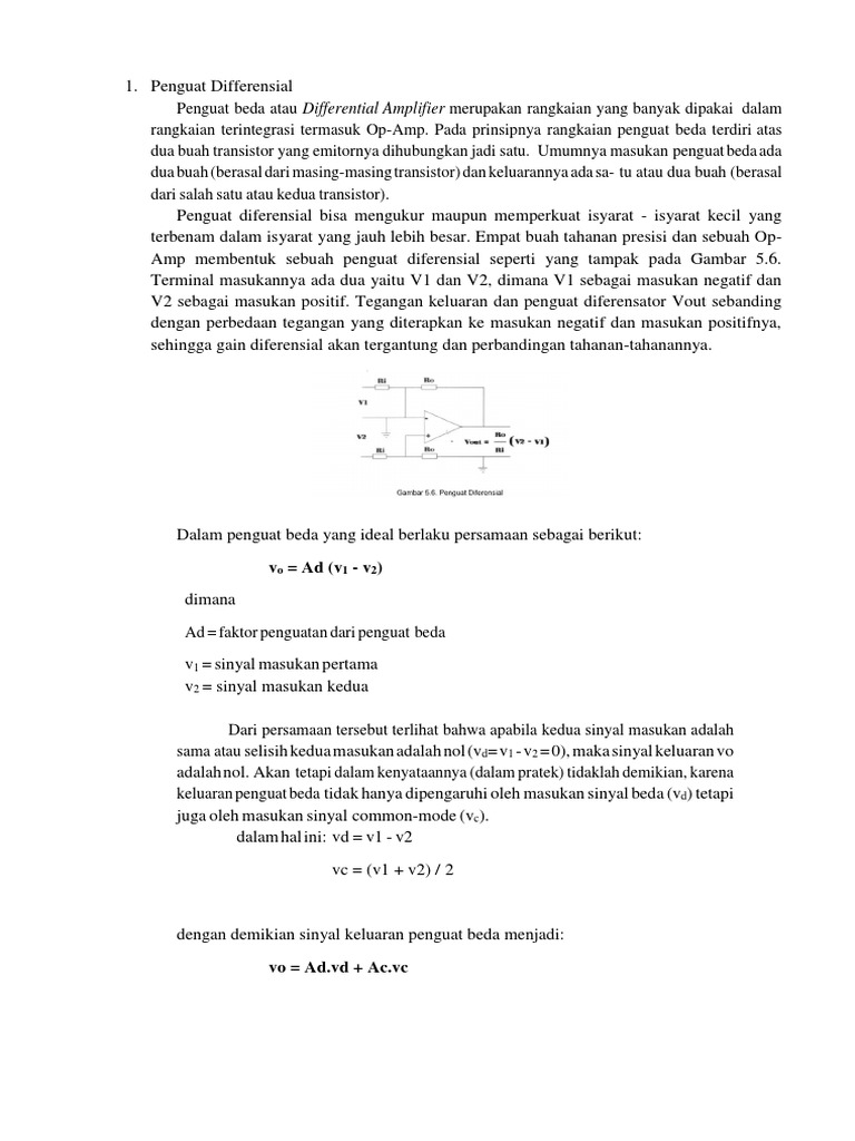 Penguat Differensial | PDF