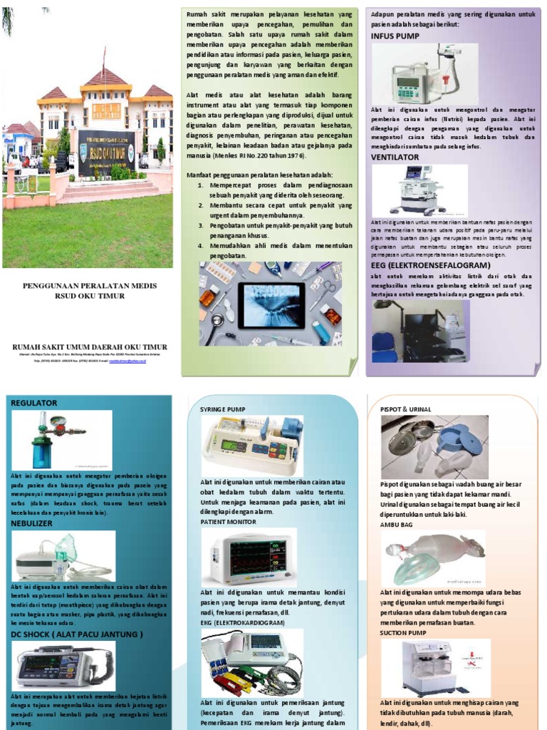 Leaflet PENGGUNAAN PERALATAN MEDIS PDF | PDF | Kesehatan Holistik