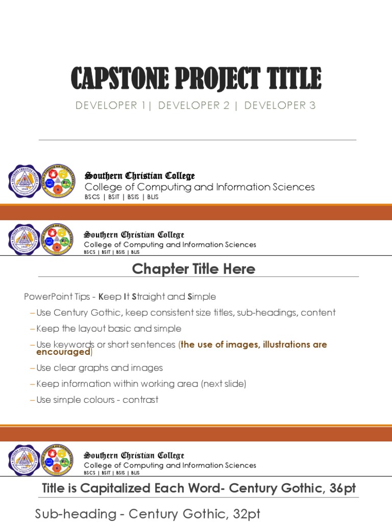 Capstone Project Title: PowerPoint Tips | PDF