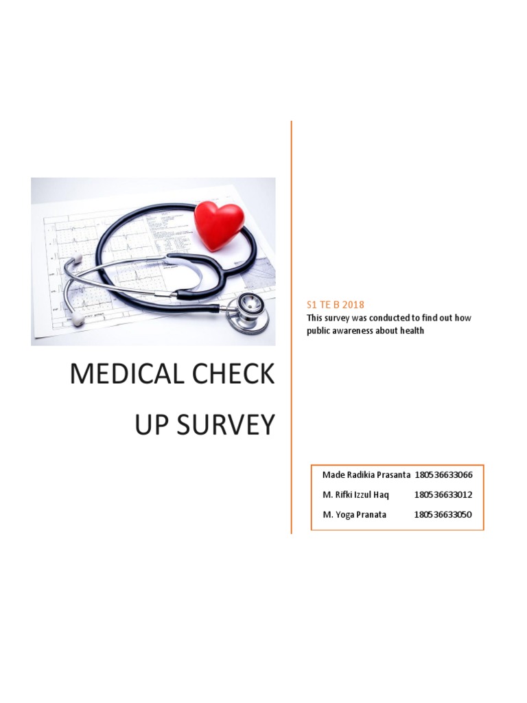 Medical Check Up Survey: S1 TE B 2018 | PDF | Physical Examination ...