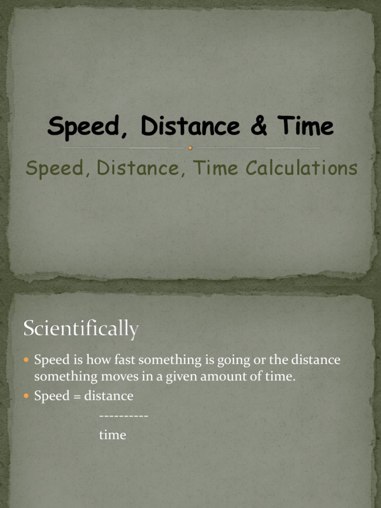 Speed PowerPoint PDF | PDF | Speed | Physics
