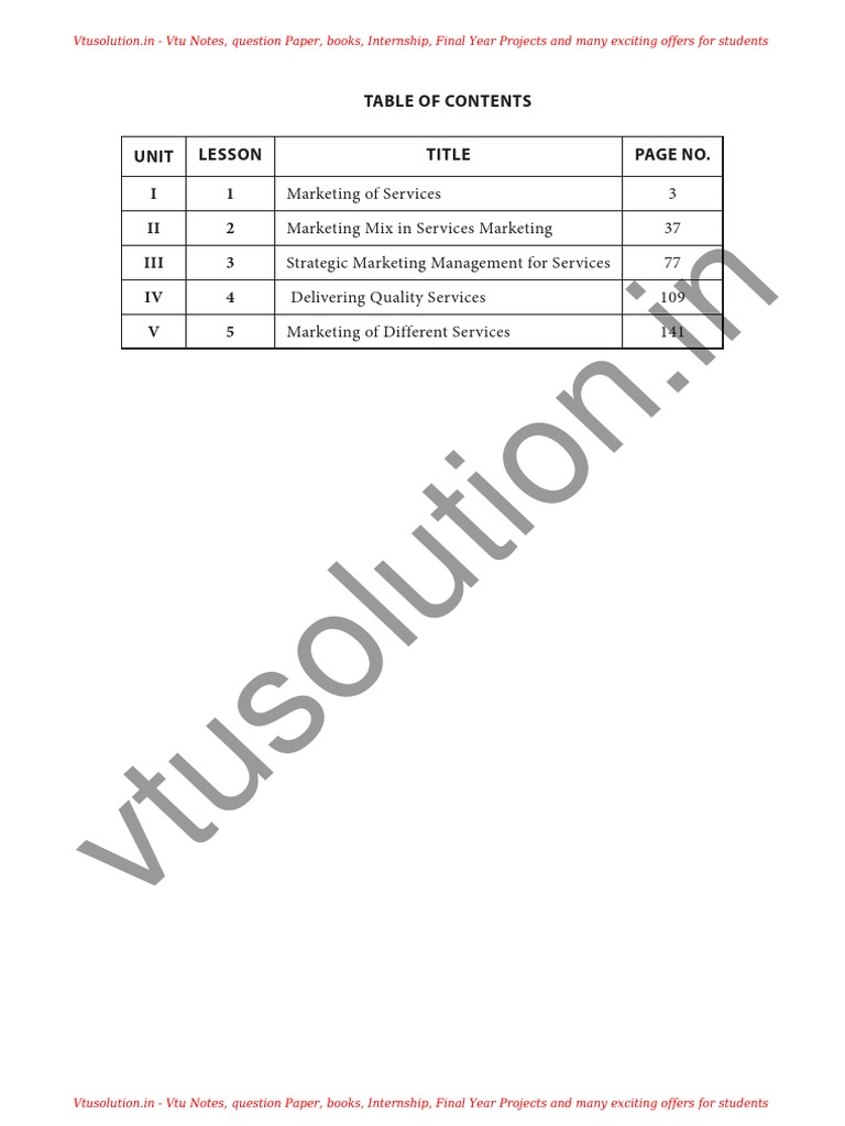 Vtusolution - In: Unit Lesson Title Page No. I 1 II 2 III 3 IV 4 V 5 ...