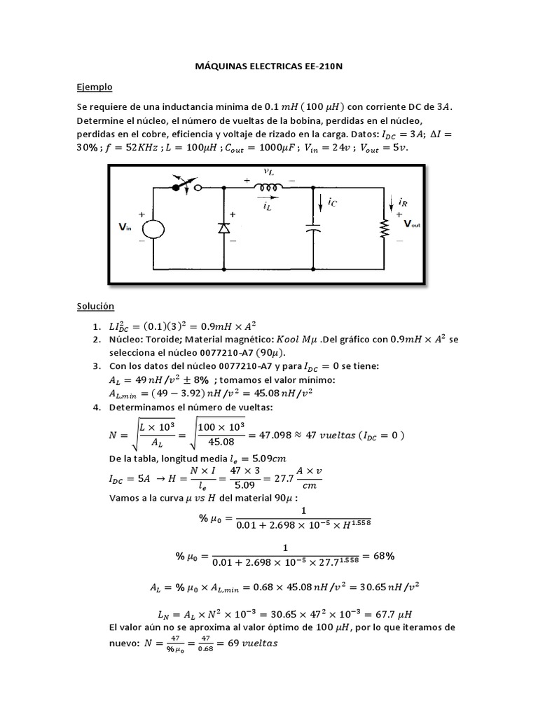 Máquinas Electricas EE210 Fiee Uni | PDF | Inductor | Ingenieria Eléctrica
