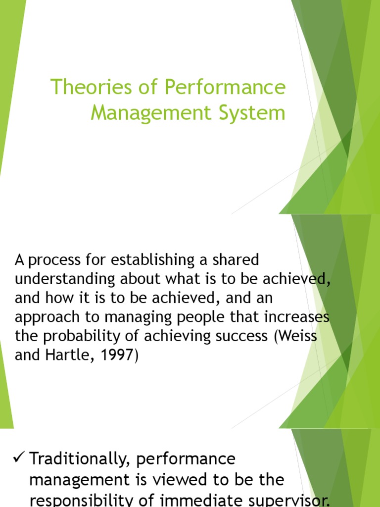 Theories of Performance Management | PDF | Motivation | Motivational