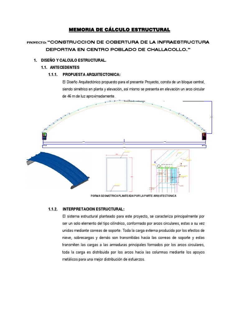 Memoria de Calculo Techo Challacollo 2016 | PDF | Acero | Soldadura Memoria de Calculo Techo Challacollo 2016 | PDF | Acero | Soldadura