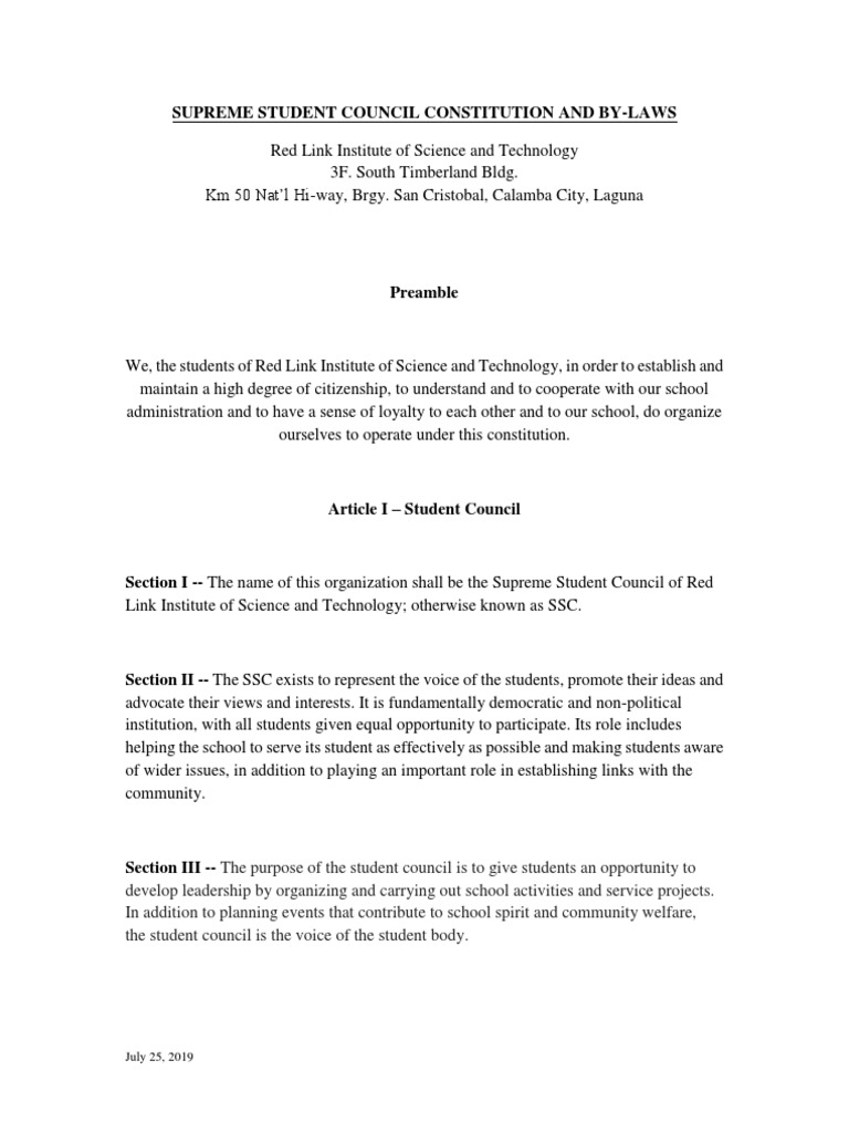 Official Constitution and By-Laws | PDF | Constitutional Amendment ...