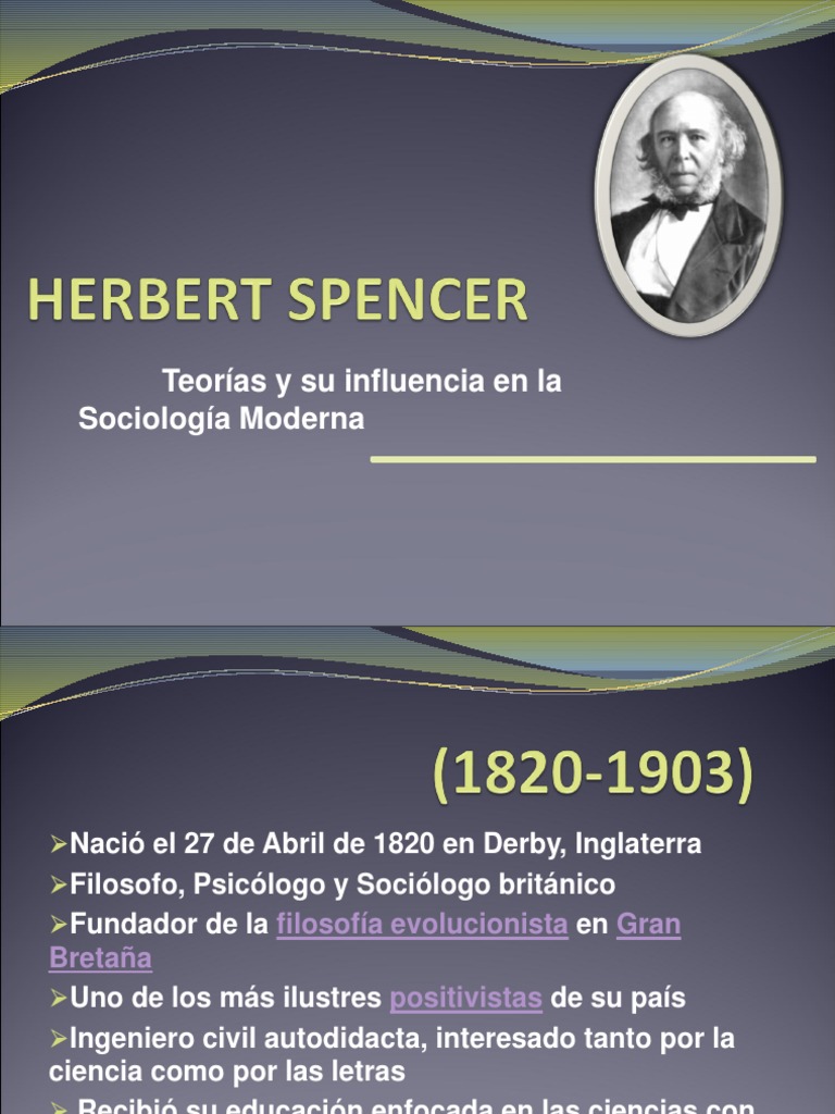 Herbert Spencer | PDF | Evolución | Organismos