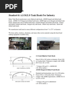 ASME Dished Heads, Standard Dimension | PDF | Mechanical Engineering