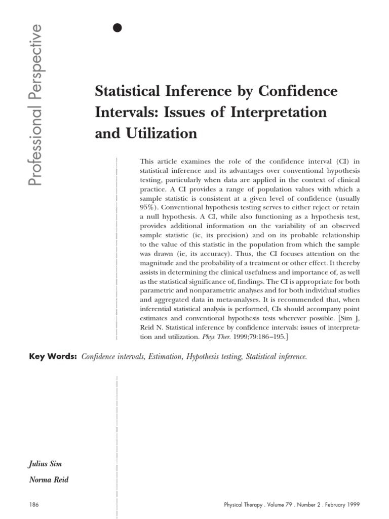 Confidence Interval | PDF | Confidence Interval | Statistical ...