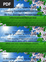 Distinguishing Various Types of Informational Factual Text | PDF ...