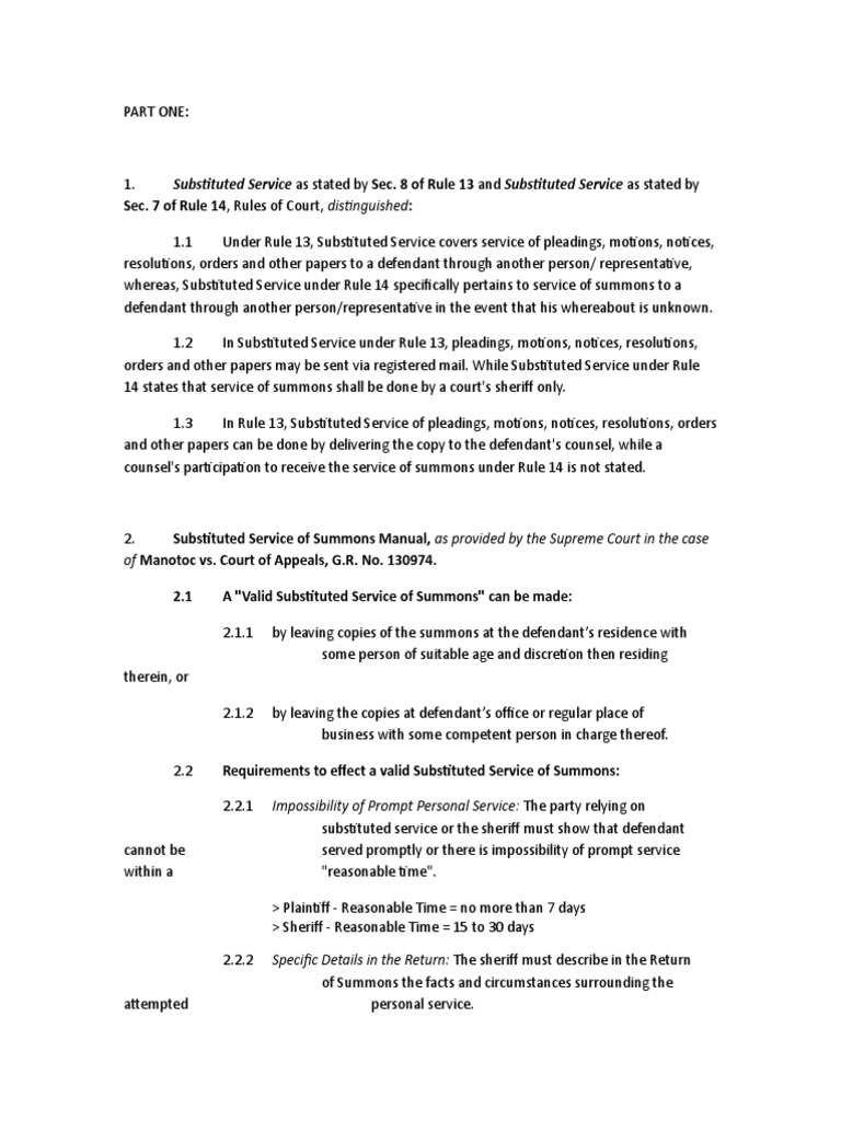 Civil Procedure | PDF | Service Of Process | Deposition (Law)