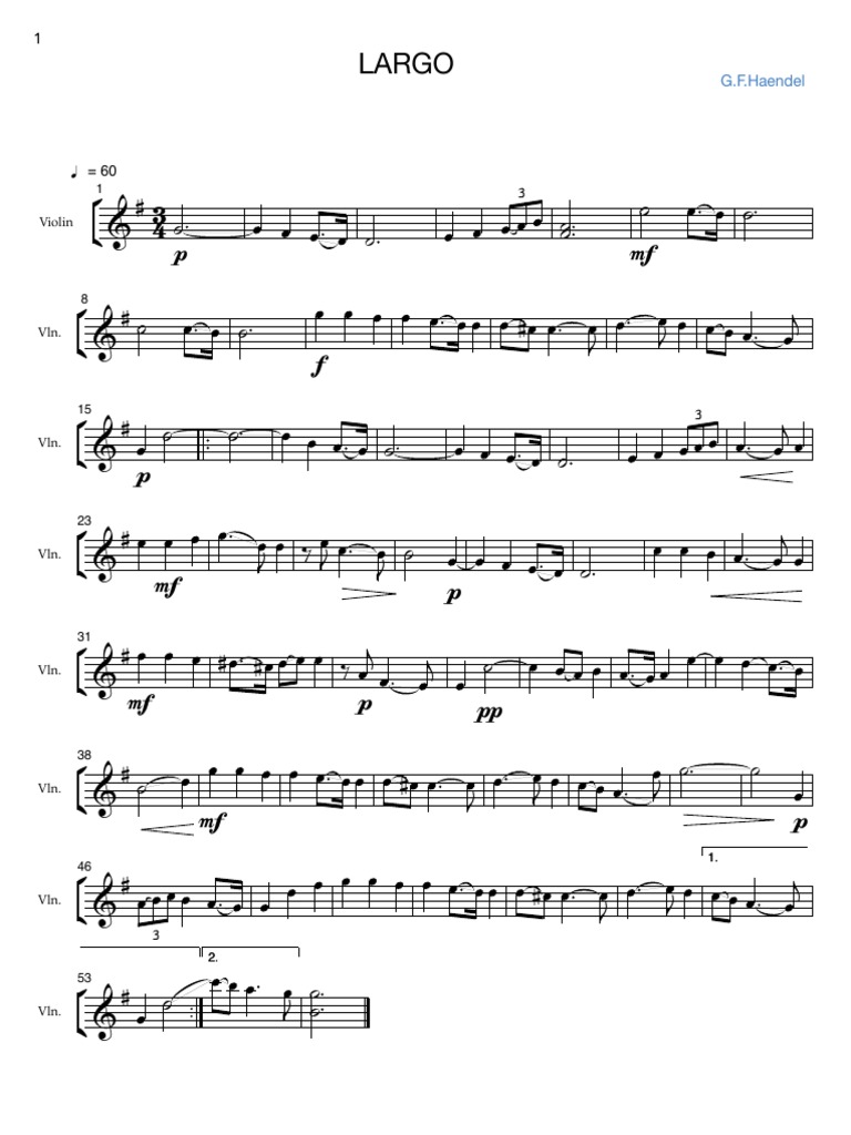 Largo Violin | PDF