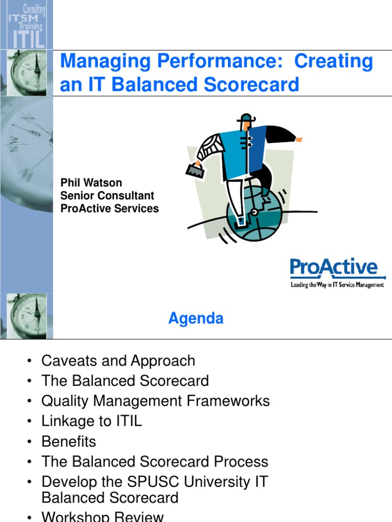 SPUSC - IT Balanced Scorecard | PDF | Itil | It Service Management