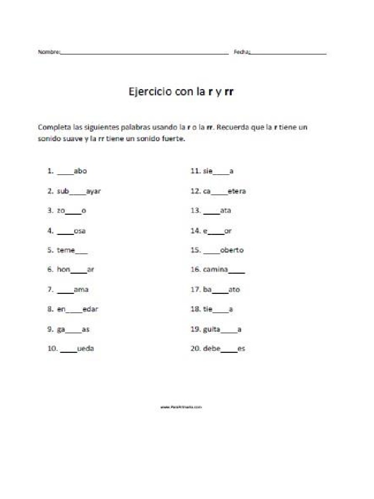 Ejercicios R y RR | PDF