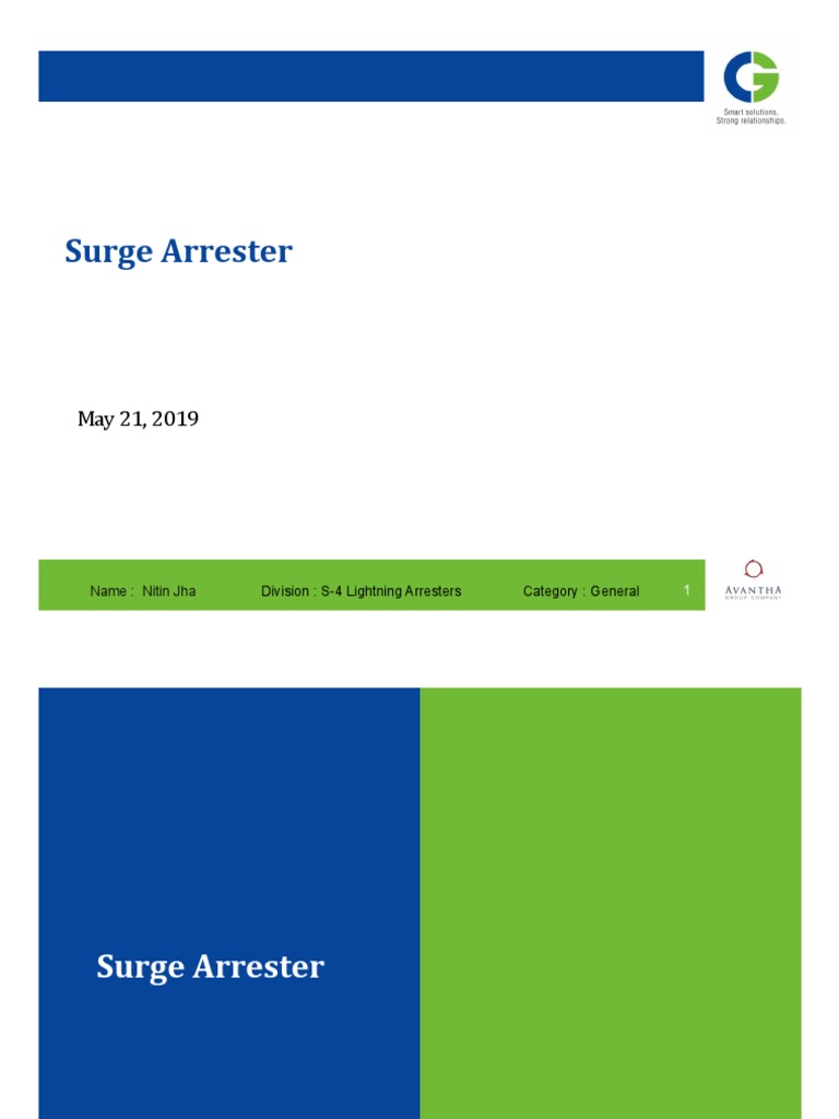 CGPISL Arrester Presentation HVPN | PDF | Insulator (Electricity ...
