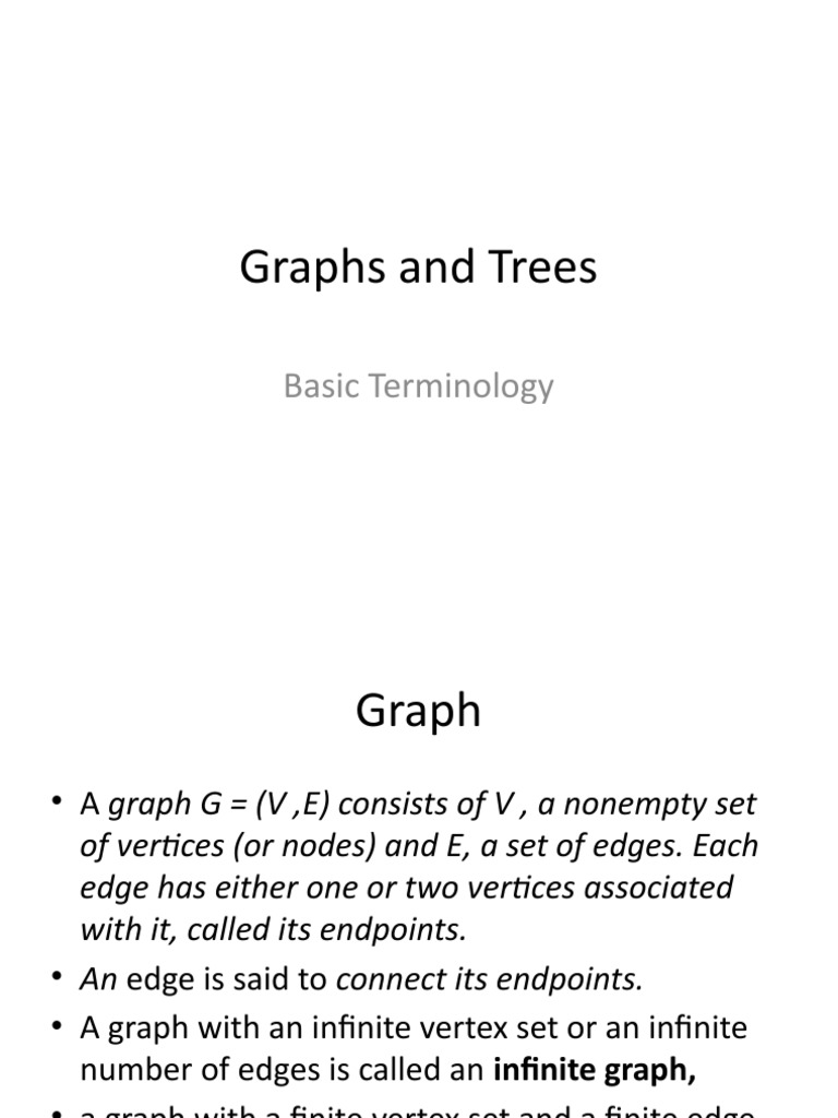 Graphs and Trees: Basic Terminology | PDF | Vertex (Graph Theory ...