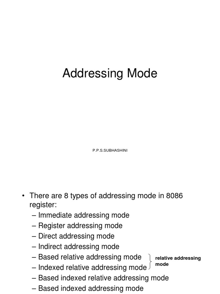 5 Addressing Modes | Pdf | Computer Architecture | Computing