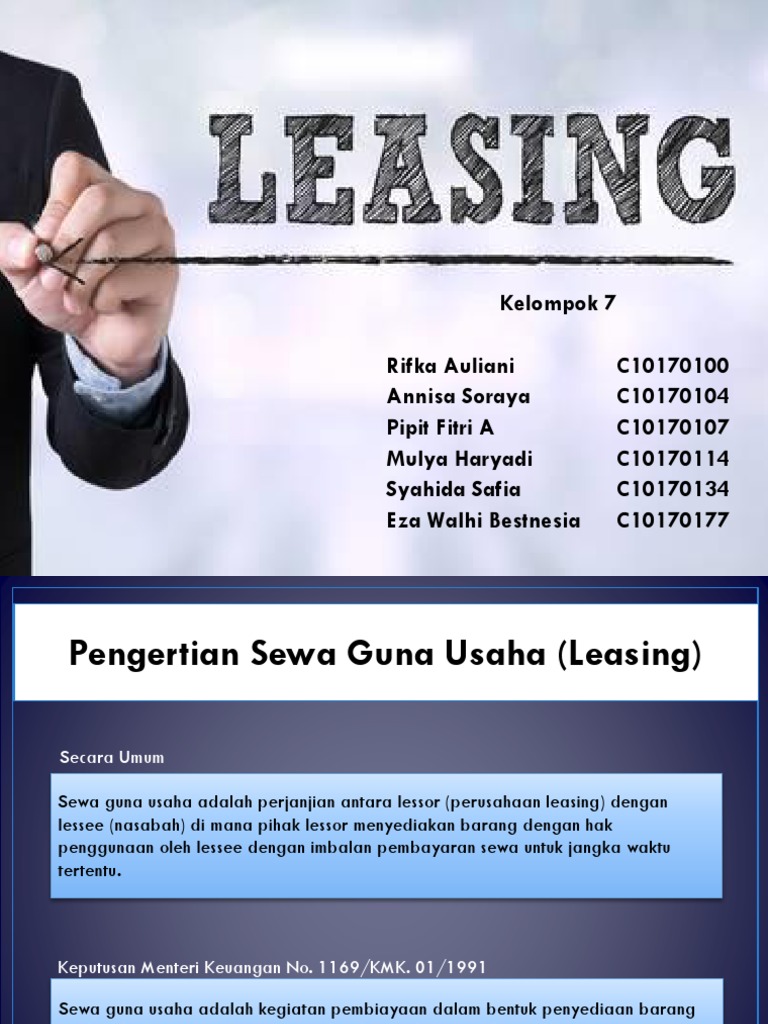 Panduan Lengkap Sewa Guna Usaha | PDF | Pengelolaan Keuangan & Uang