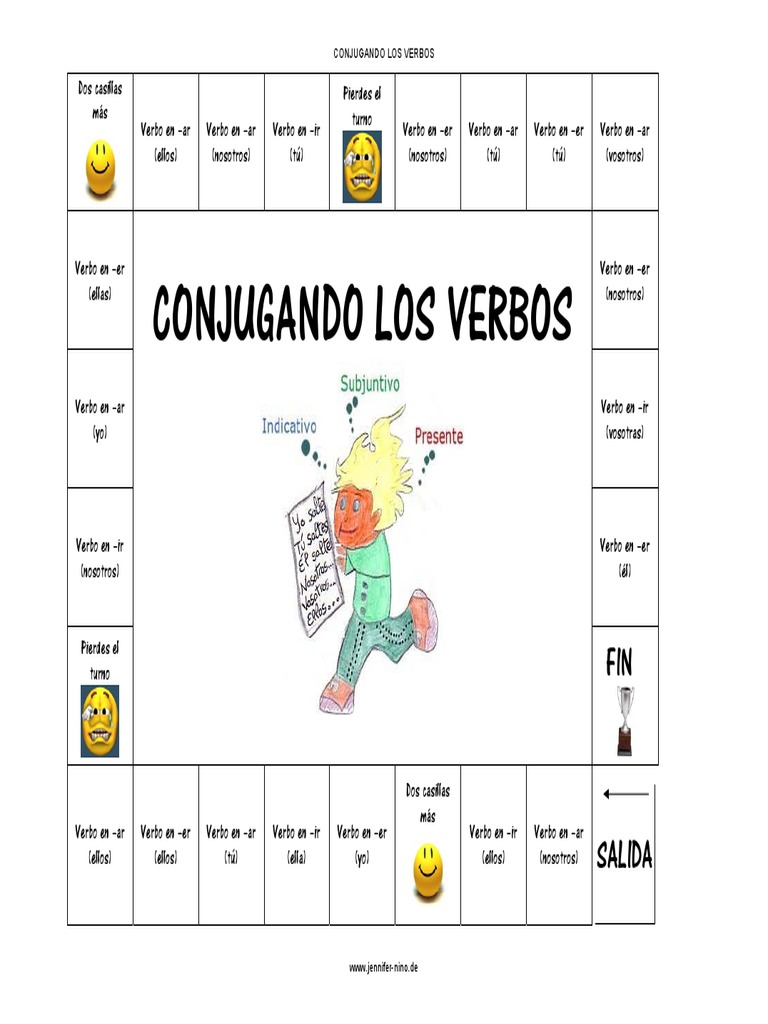 Juego de Los Verbos PDF | PDF