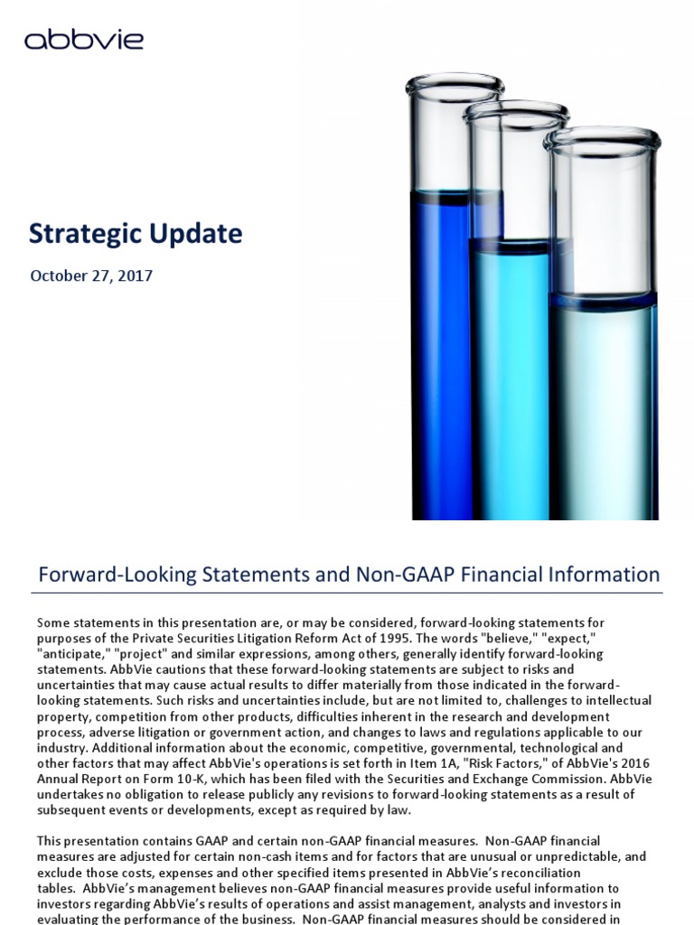 2017 AbbVie Strategy Presentation | PDF | Clinical Medicine | Drugs