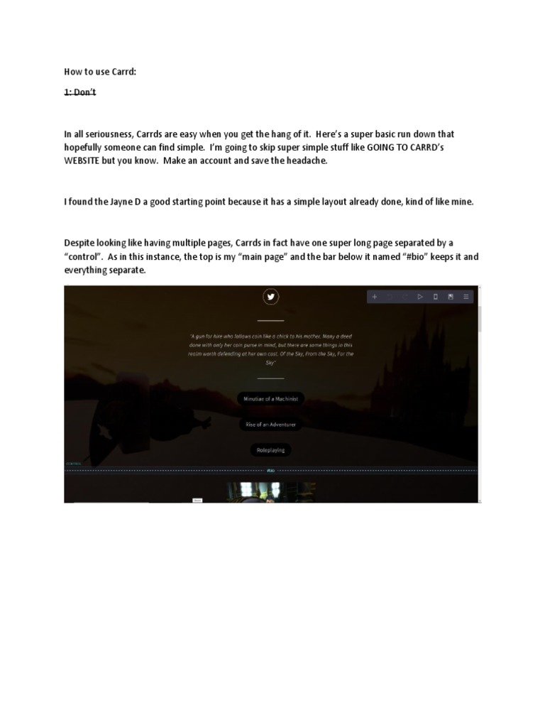 How To Use Carrd | PDF | Computers
