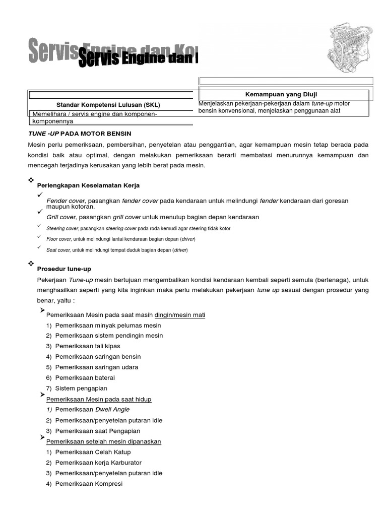 Service Engine Dan Komponen-Komponennya | PDF