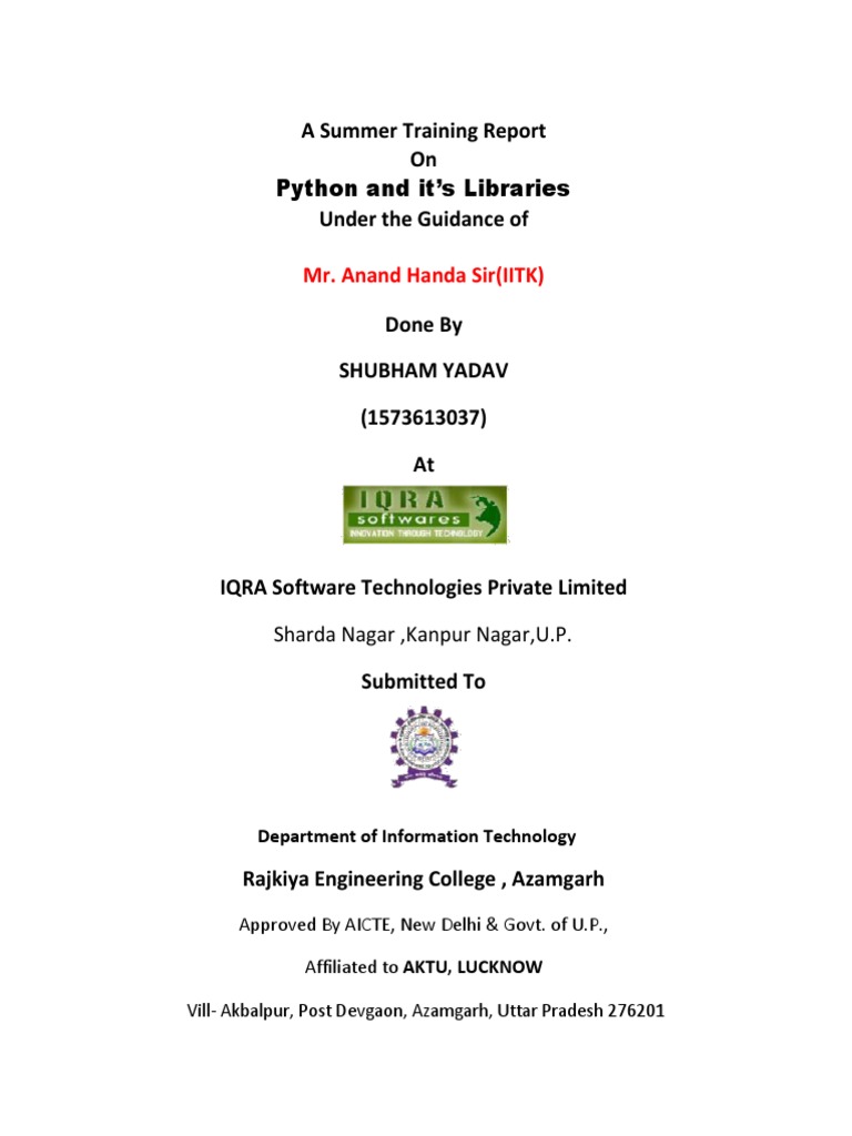Python Report Download Free Pdf Python Programming Language