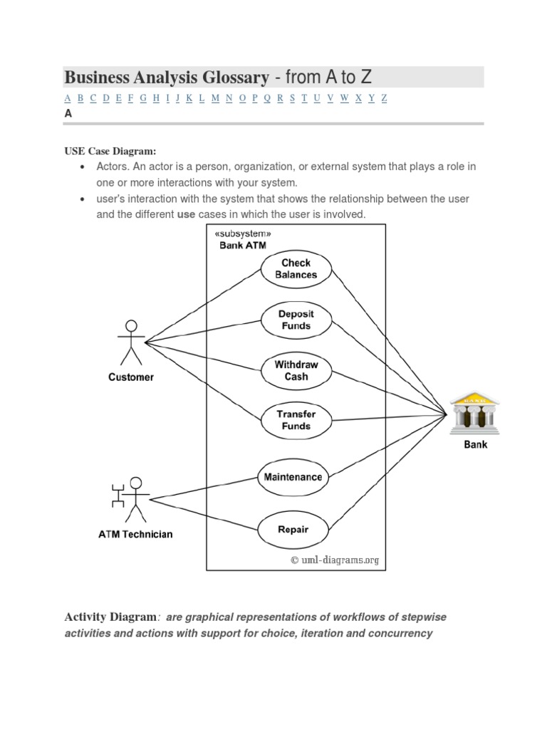 Business Analysis Terms A-Z Guide | PDF | Use Case | Conceptual Model