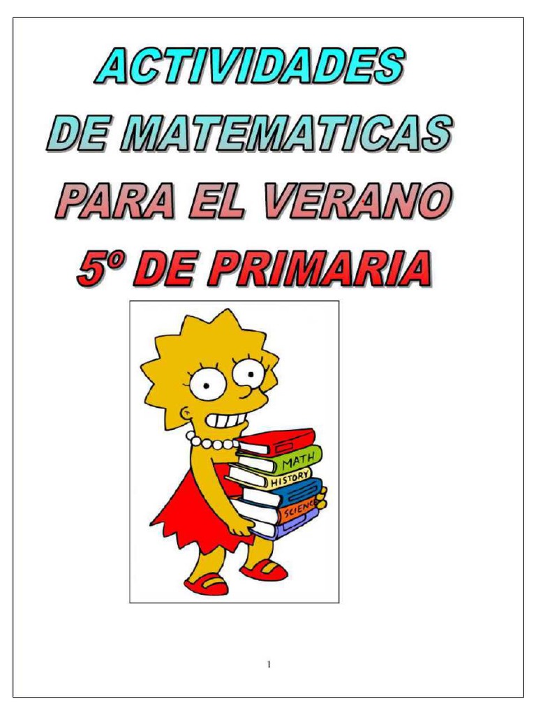 Cuaderno de Actividades para El Verano Quinto 1 PDF | PDF