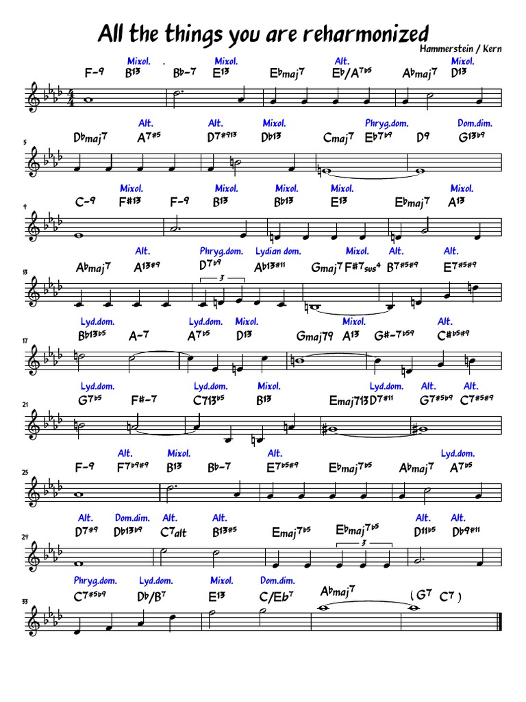 All The Things You Are Reharm 2 PDF | PDF