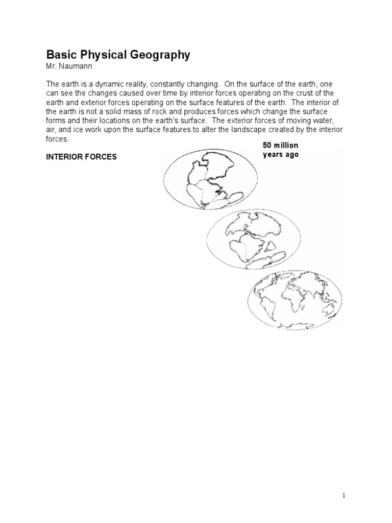 Basic Physical Geography | PDF | Plate Tectonics | Rock (Geology)