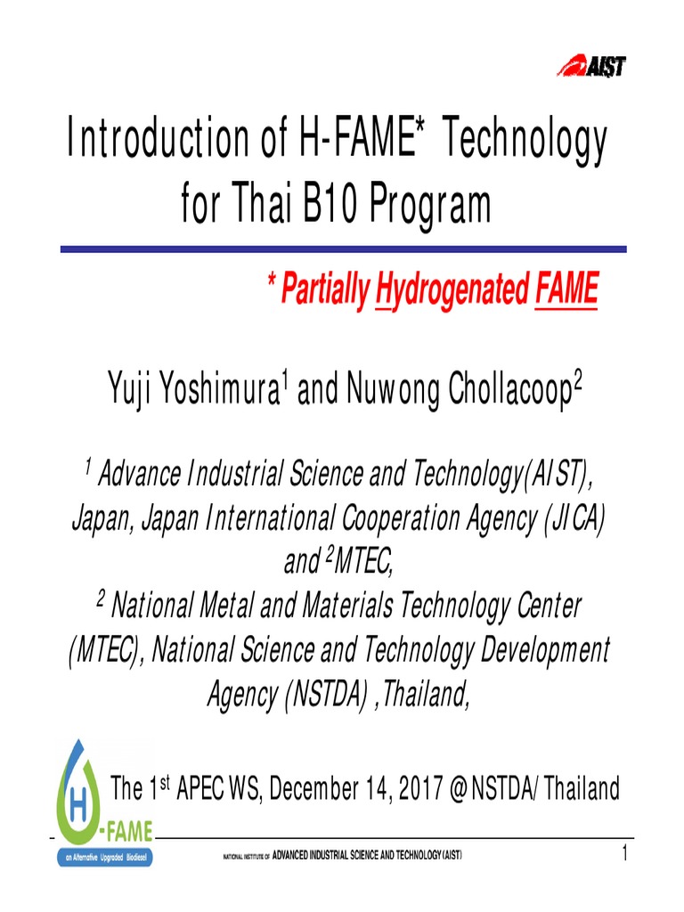 H Fame | PDF | Biodiesel | Diesel Fuel