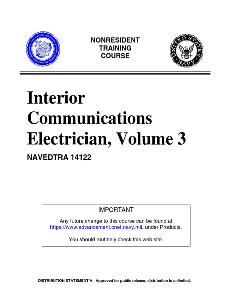 Navy IC Electrician Course Guide | PDF | United States Navy | Employment
