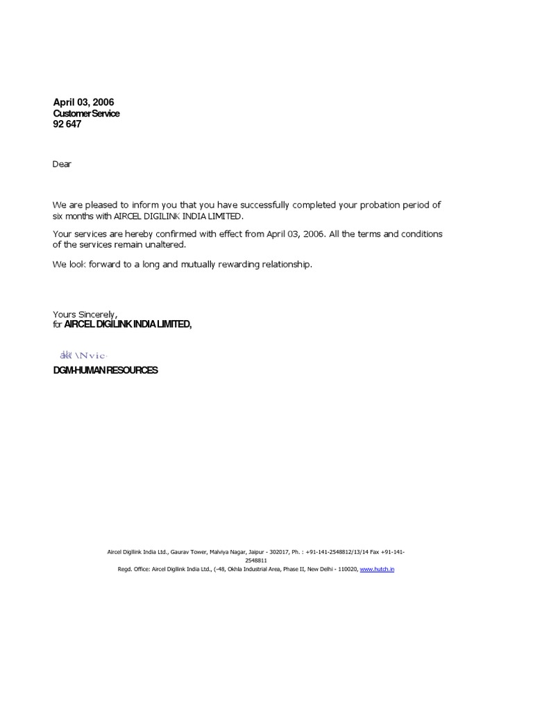 Offer Letter Templete | PDF