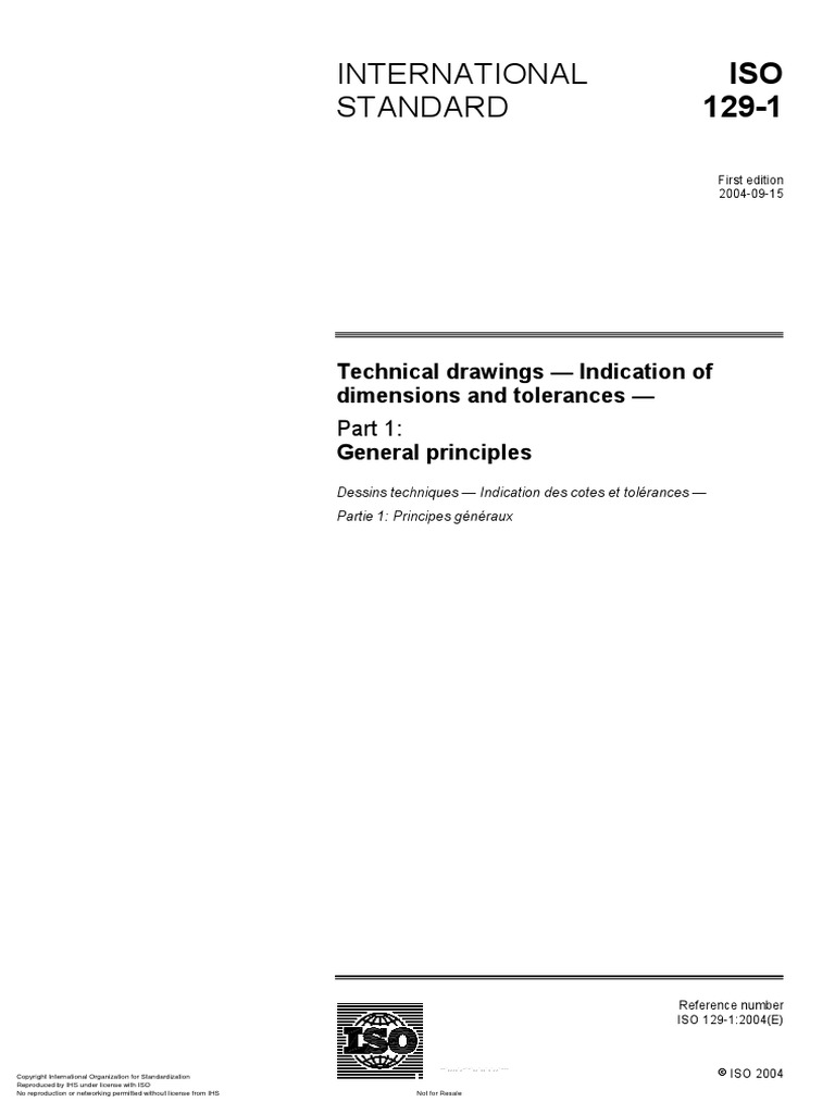 Technical Drawing Dimensions PDF | PDF | Engineering Tolerance ...