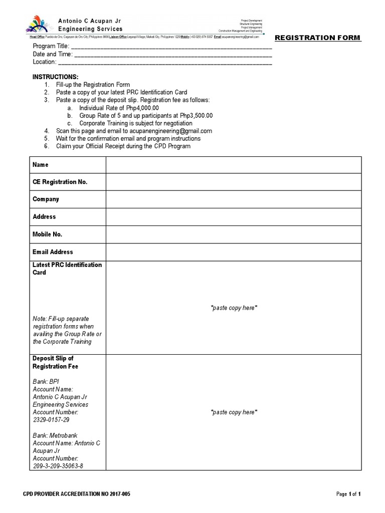 Instructions:: CPD Provider Accreditation No 2017-005 Page 1 of 1 | PDF