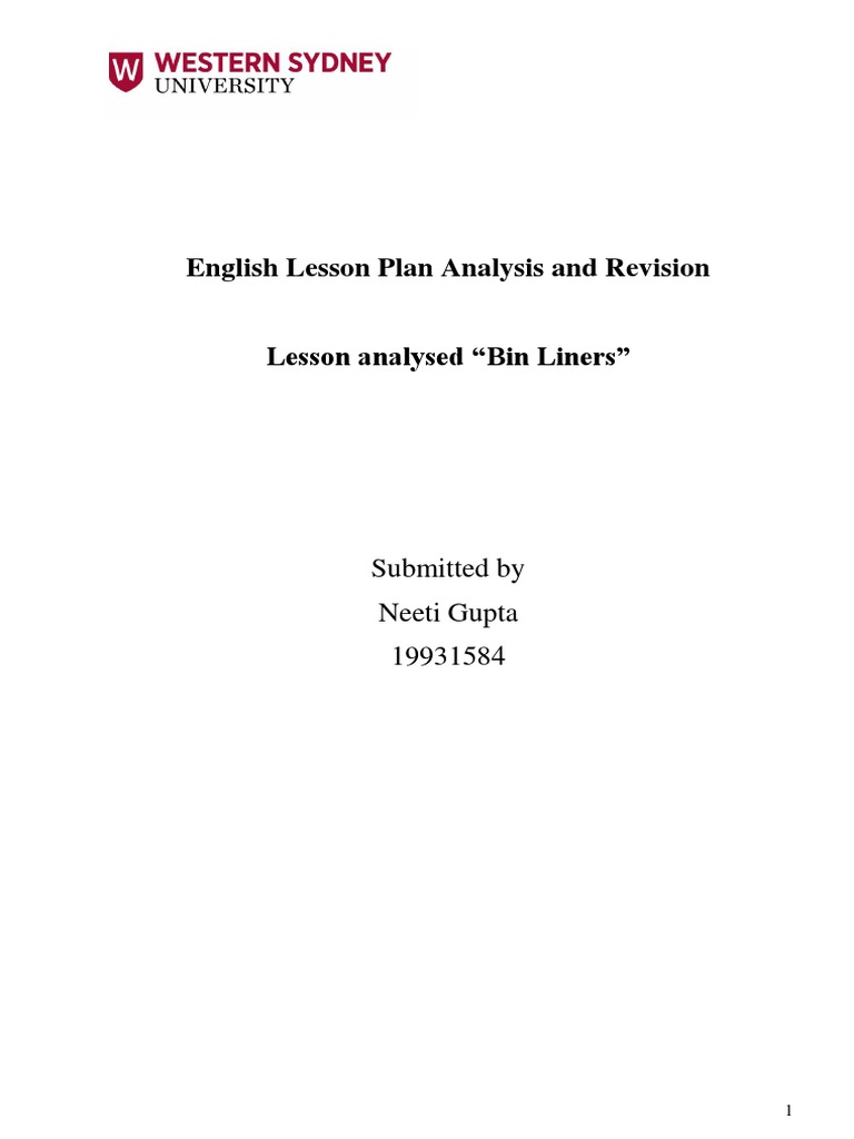 Assignment 2-Dtl-Lesson Plan Analysis | PDF | Narrative | Teachers