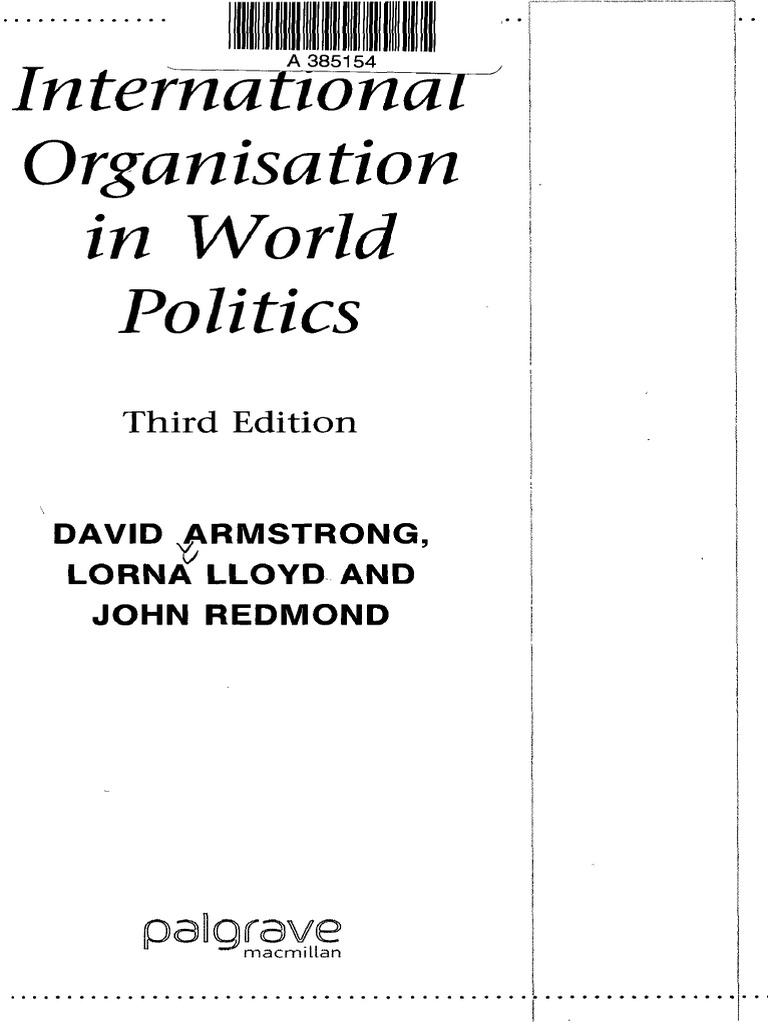 International Organisation in World Politics: Third Edition | PDF ...