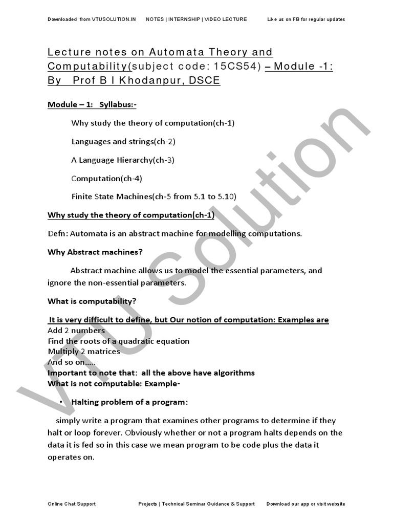 Automata Theory and Computability PDF | PDF | Computational Complexity Theory | Time Complexity