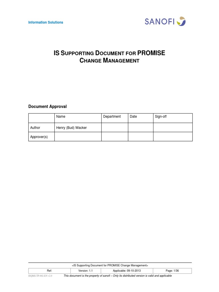 Detailed Process for Creating Changes in PROMISE: Roles, Templates ...
