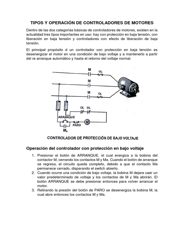 Tipos de Controladores de Motores | PDF | Motor eléctrico | Componentes ...