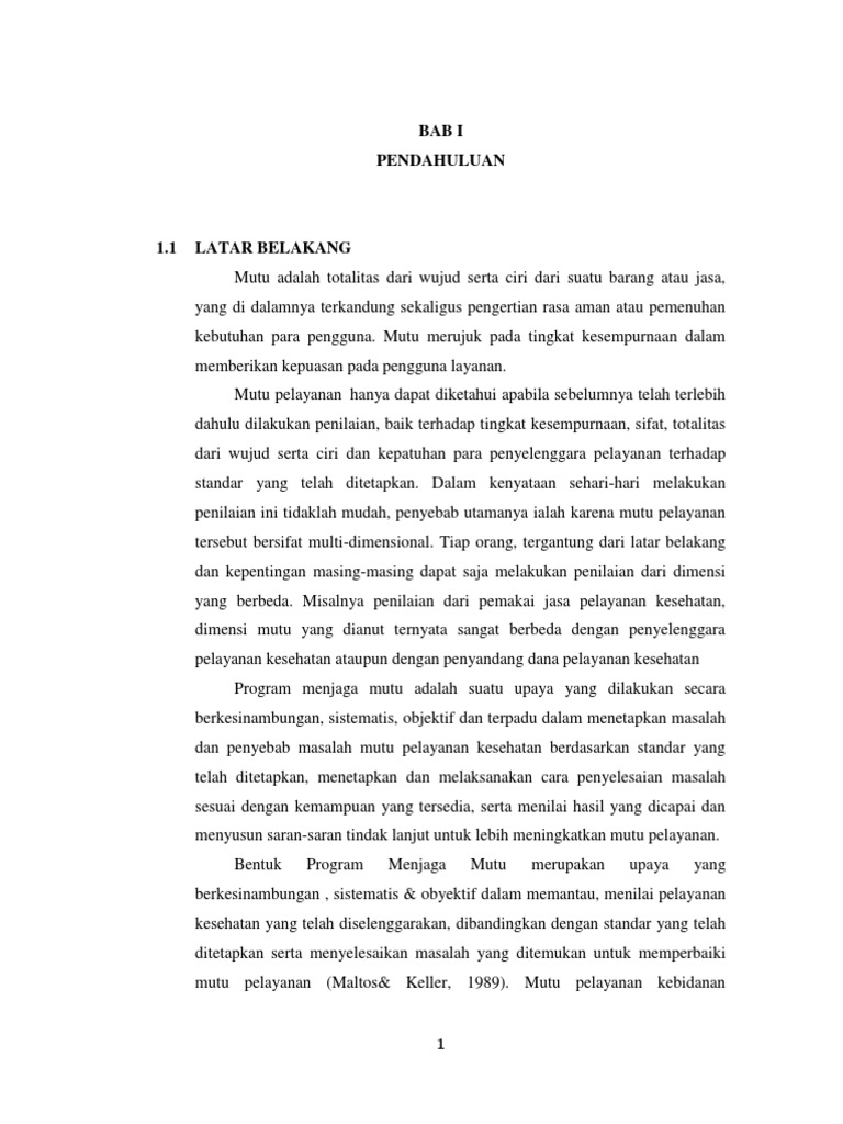 Bentuk Program Menjaga Mutu | PDF