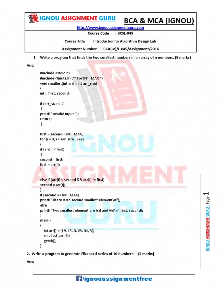 BCSL 45 Solved | Download Free PDF | Array Data Structure | Algorithms ...