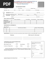 PRC Form 104 Certificate of Experience | PDF | Government Information ...