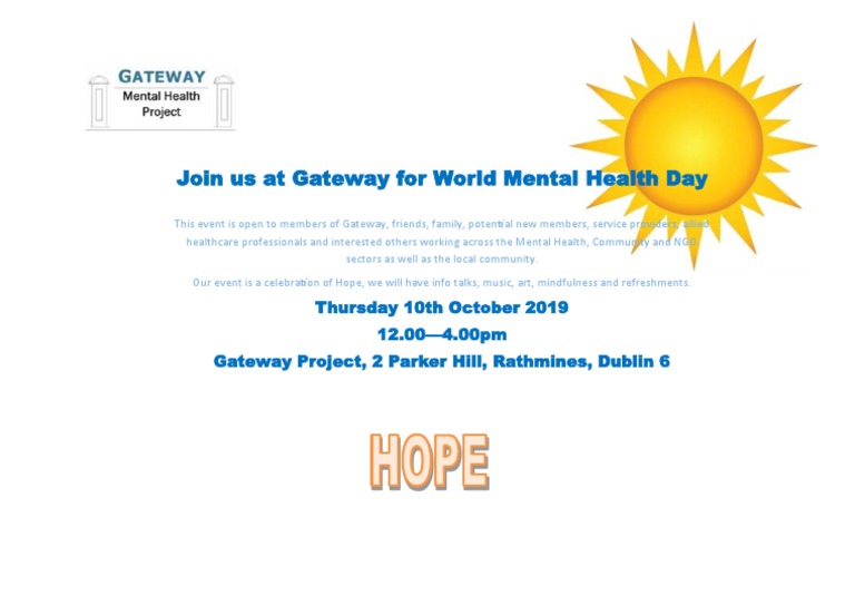 Invitation For WMHD | PDF